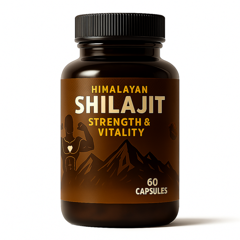 Shilajit Capsules (Strength + Vitality) – Cosmic Bazaar